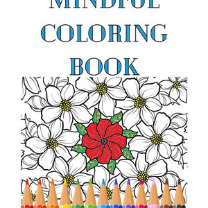 A Stress-relief, Mindful Coloring Book With Affirmations for Adults and ...