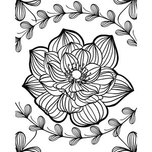Mindful Coloring Pages for Kids and Adults - Etsy