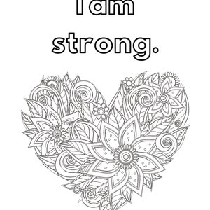 A Stress-relief, Mindful Coloring Book With Affirmations for Adults and ...