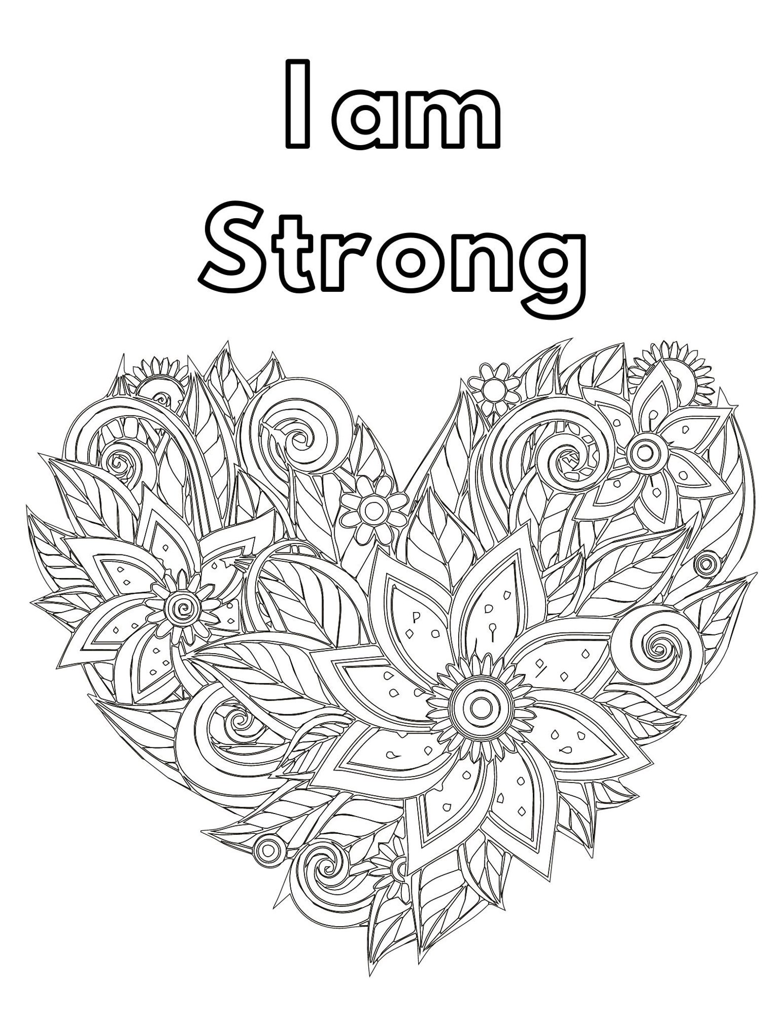 Mindful Coloring Pages for Kids and Adults - Etsy