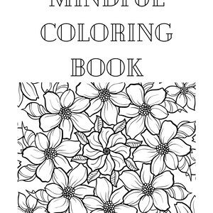 Mindful Coloring Pages for Kids and Adults - Etsy