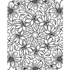 Mindful Coloring Pages for Kids and Adults - Etsy