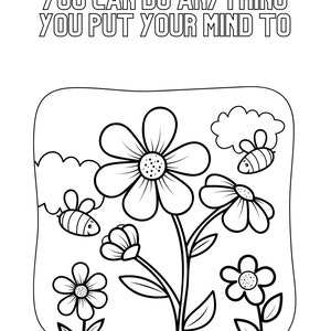 Coloring Book for Kids With Positive Quotes. - Etsy