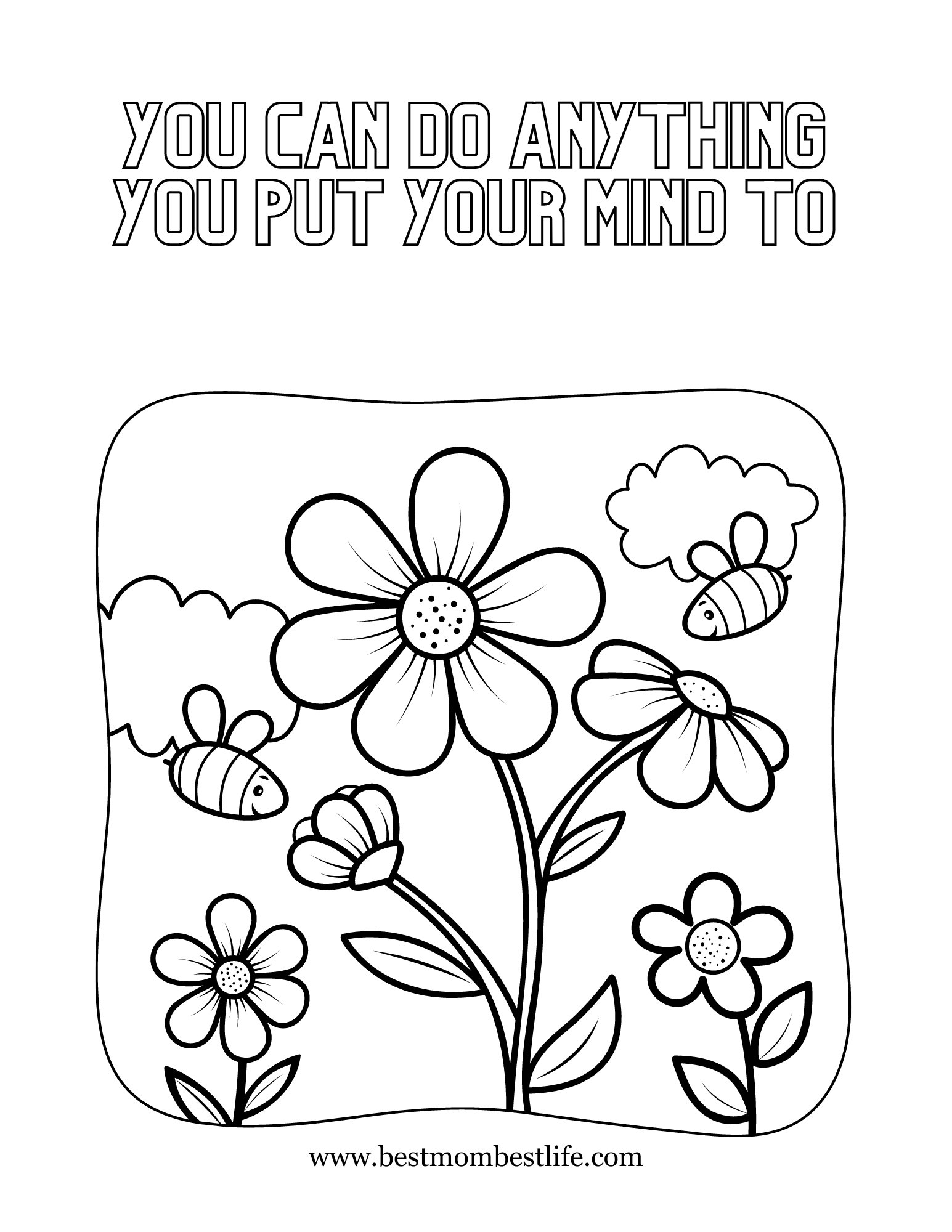 Coloring Book for Kids With Positive Quotes. - Etsy