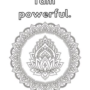A Stress-relief, Mindful Coloring Book With Affirmations for Adults and ...