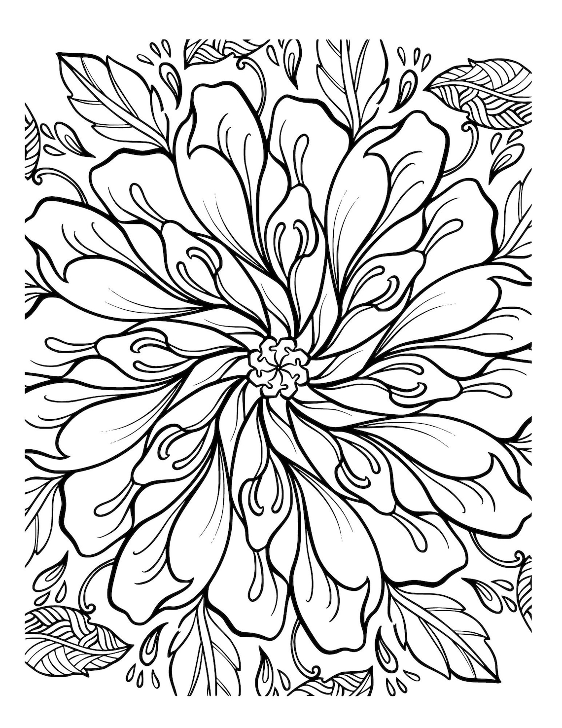 Mindful Coloring Pages for Kids and Adults - Etsy