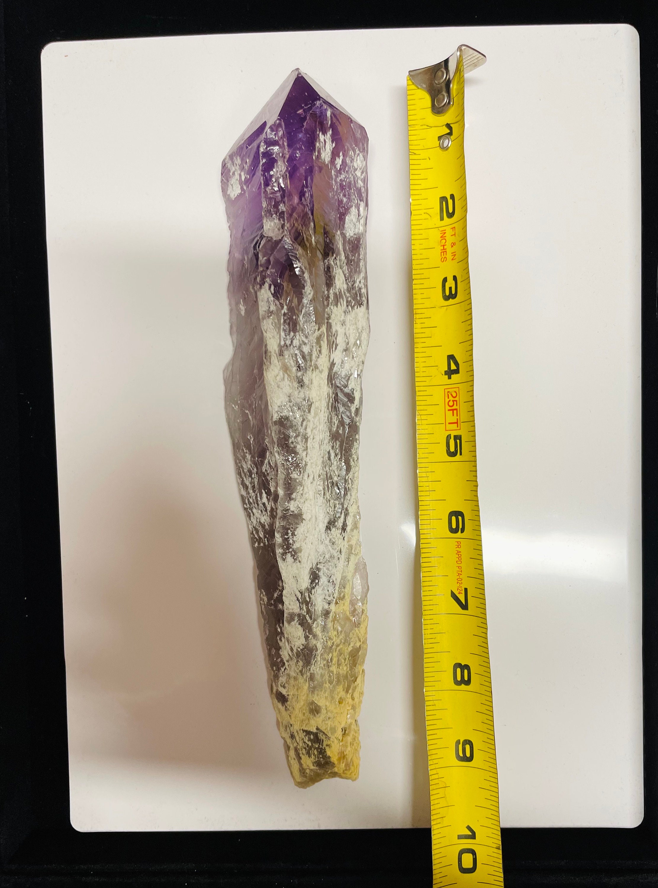 Big Natural Scepter Dragon Tooth Amethyst, Rare Find, 9" Unpolished ...