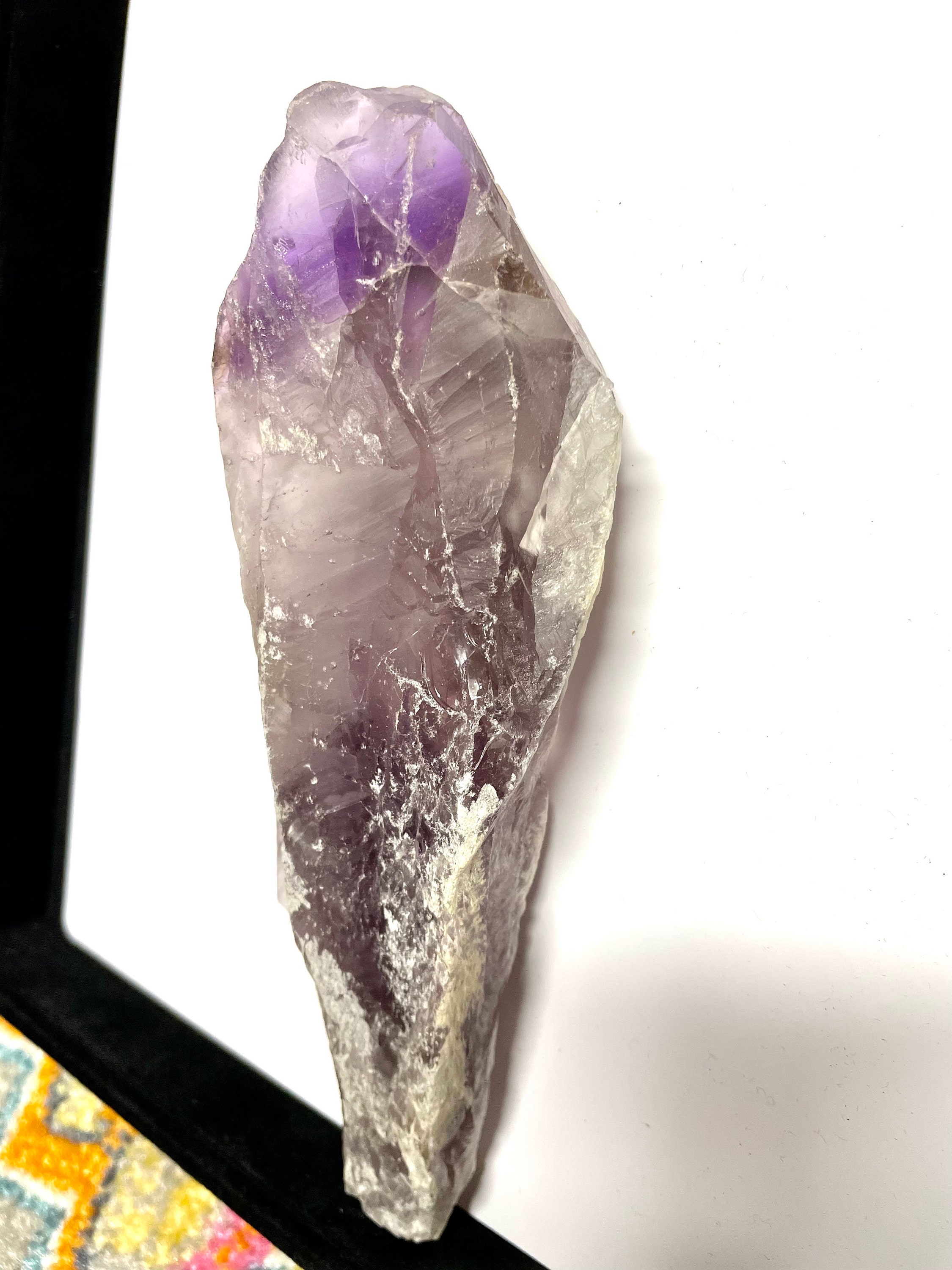 Big Natural Scepter Dragon Tooth Amethyst, Rare Find, 7" Unpolished ...