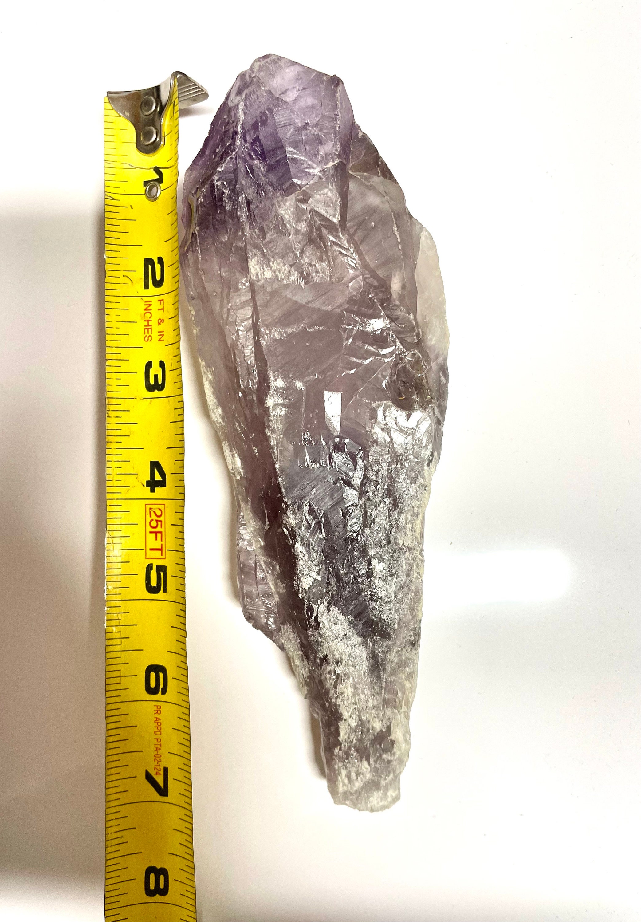 Big Natural Scepter Dragon Tooth Amethyst, Rare Find, 7" Unpolished ...