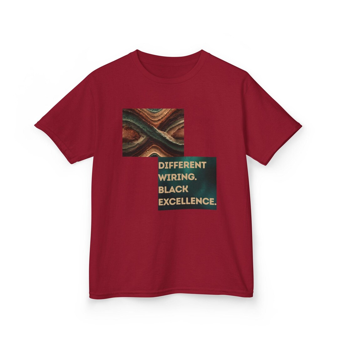 Different Wiring Black Excellence Kids T-shirt - Etsy UK
