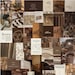 80pcs Brown and Beige Wall Collage Kit Dorm and Room Decor - Etsy