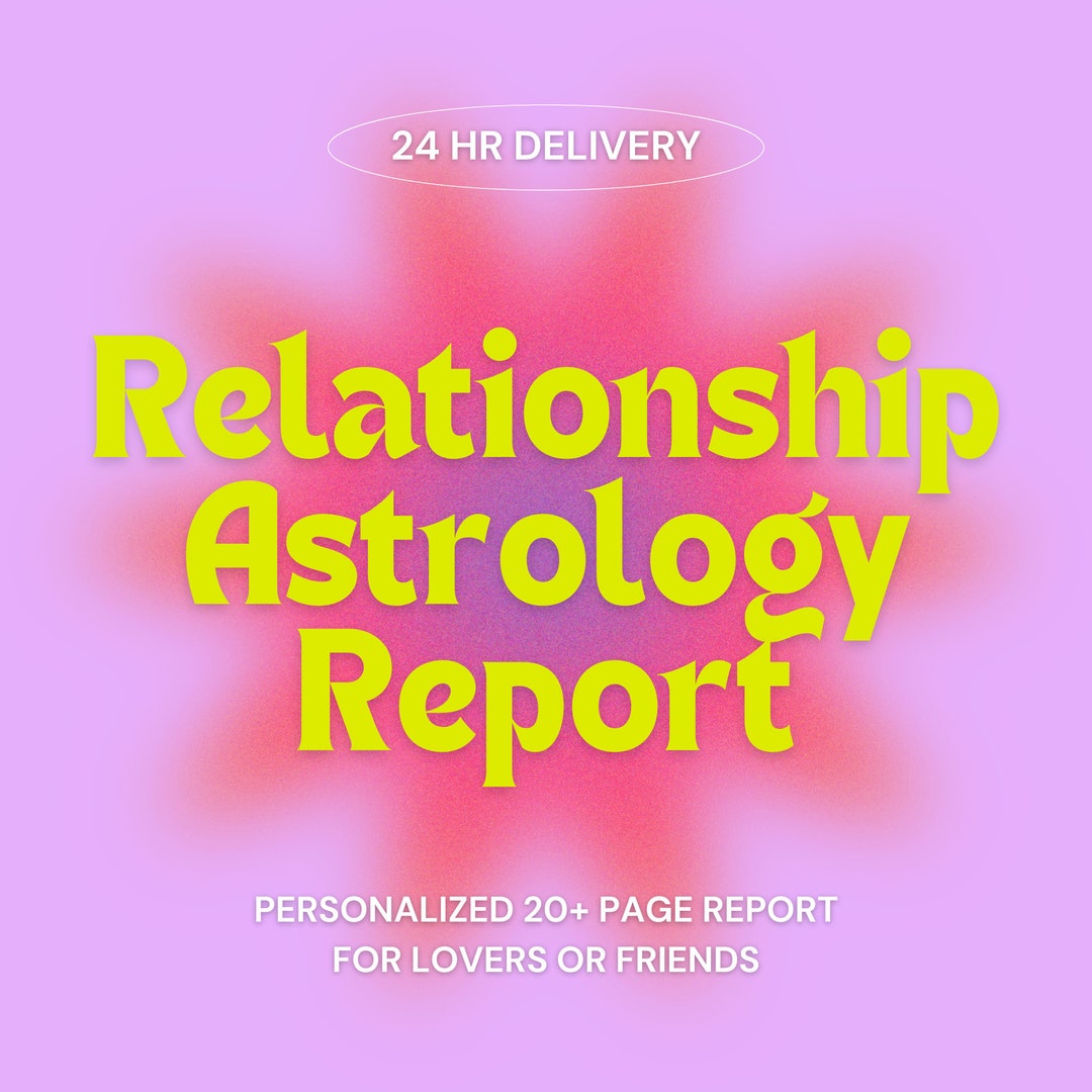 Relationship Astrology Analysis Double Birth Chart Report Wheels PDF ...