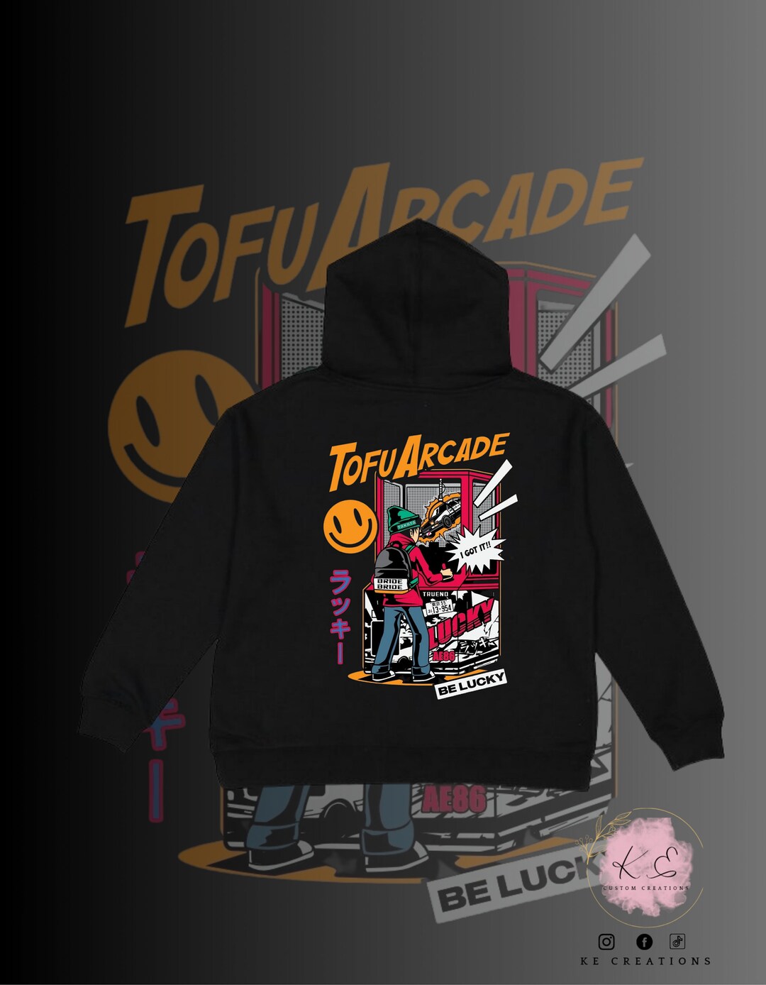 JDM Tofu Arcade Youth Hoodie Kid Size - Etsy
