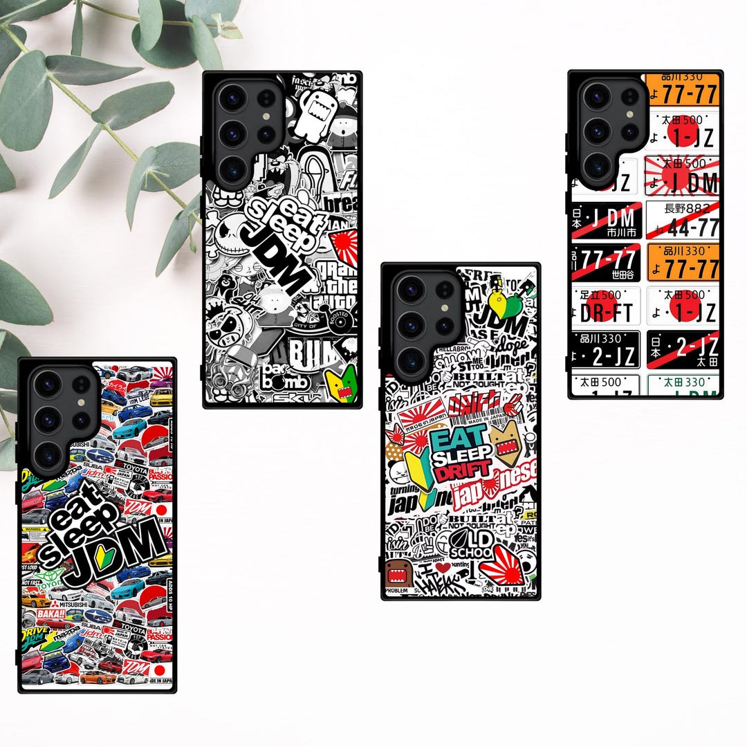 JDM Custom| Sticker Bomb Phone Case - Samsung Galaxy S24 | S23| S22 ...