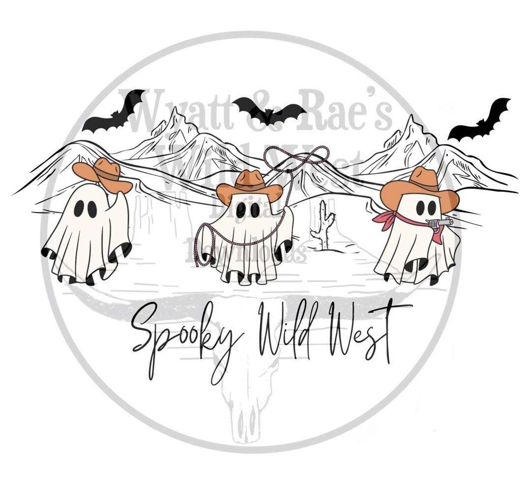 Spooky Wild West, Wild West, Western PNG, Western Halloween PNG, Spooky ...