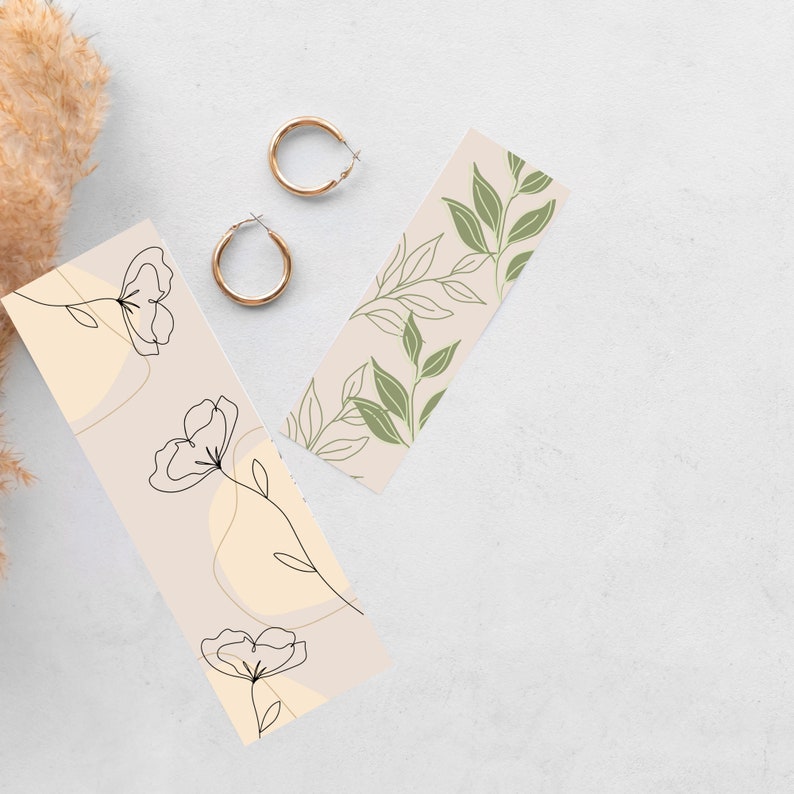 Printable Bookmarks, Digital Download, Digital Print Bookmarks ...