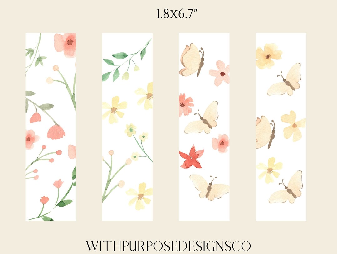 Printables Bookmark, Bookmark Set, Digital Download, - Etsy