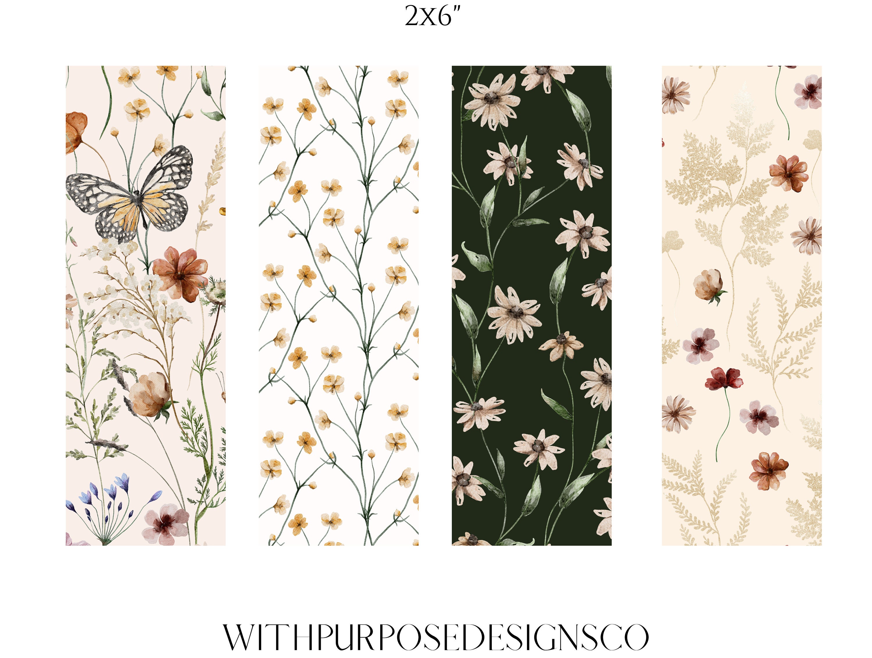 Printable Bookmarks, Digital Download, Digital Print Bookmarks ...