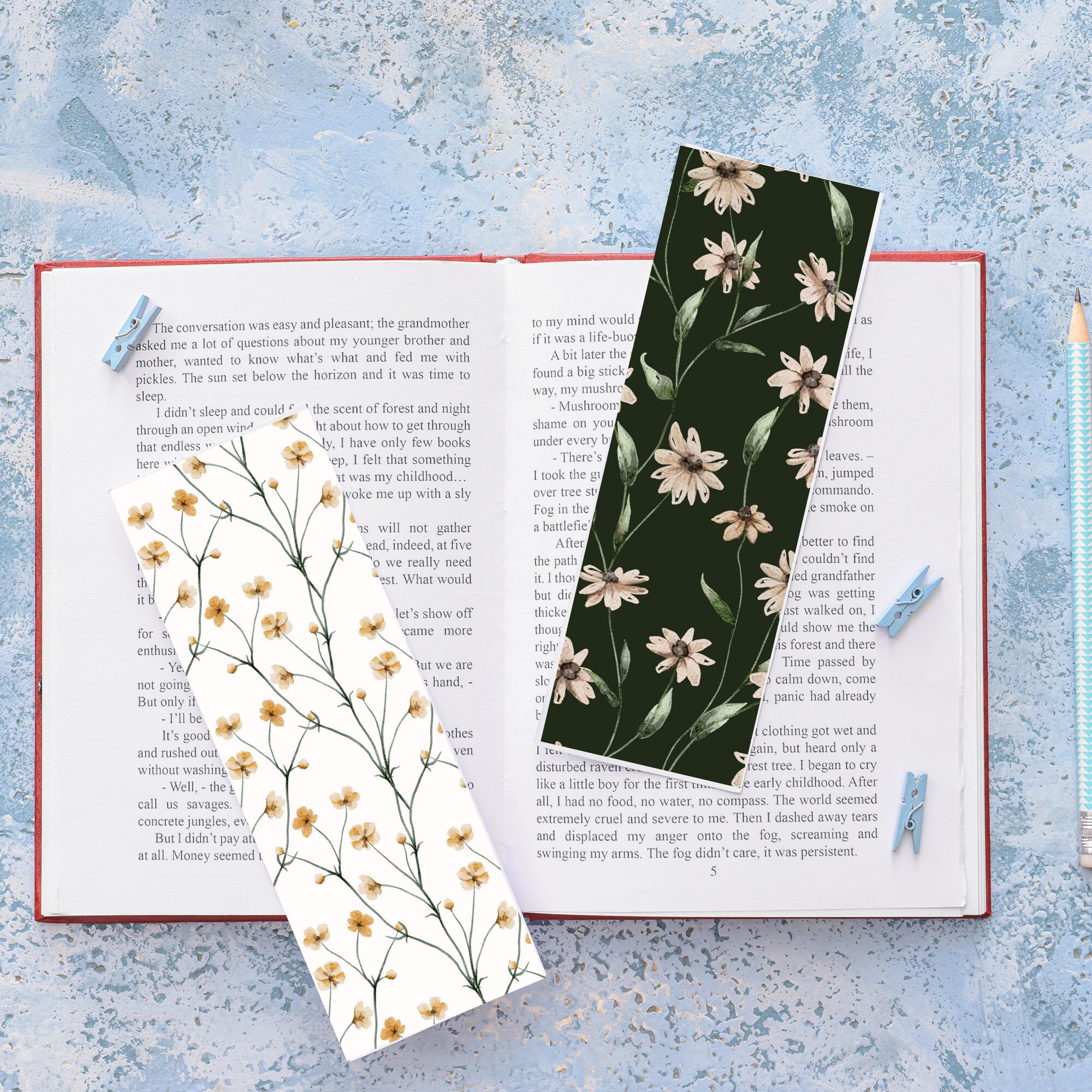 Printable Bookmarks, Digital Download, Digital Print Bookmarks ...