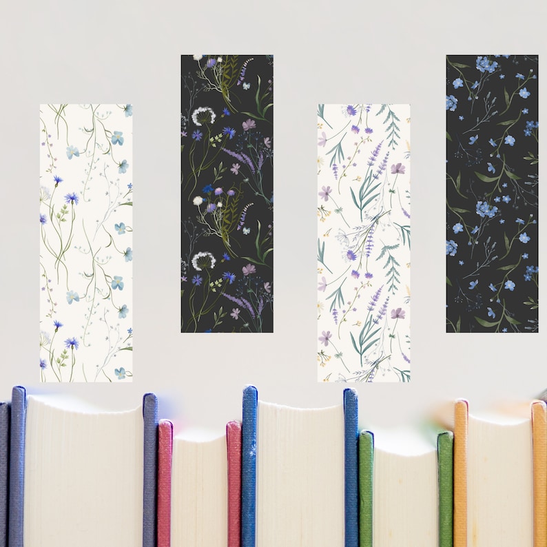 Printable Bookmarks, Digital Download, Digital Print Bookmarks ...