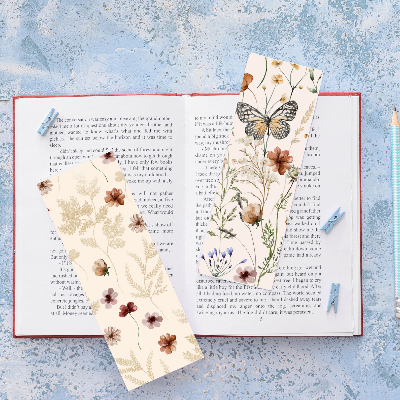 Printable Bookmarks, Digital Download, Digital Print Bookmarks ...