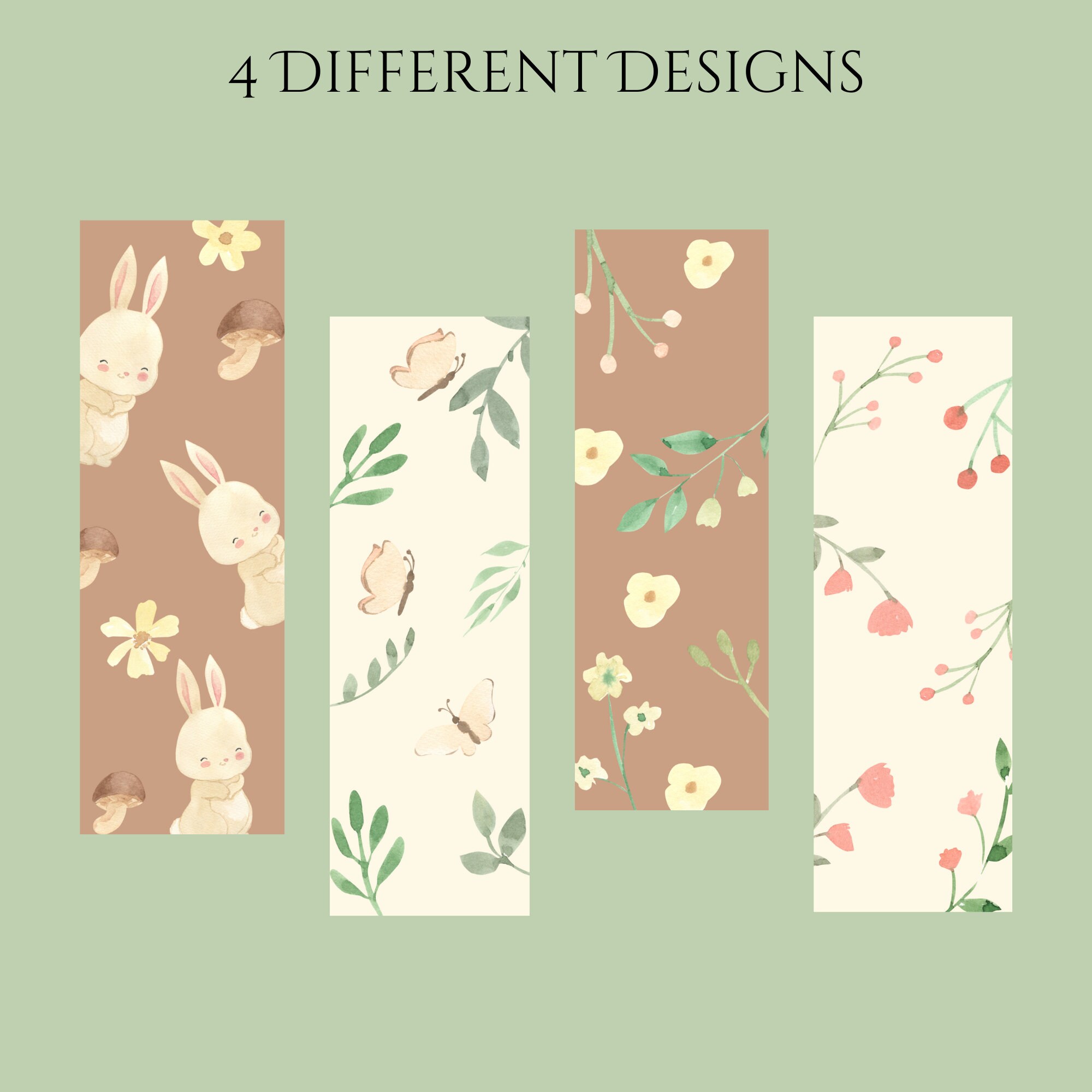 Printable Bookmarks, Digital Download, Digital Print Bookmarks ...