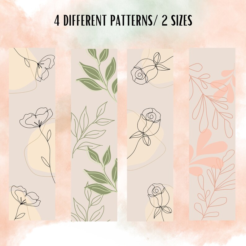 Printable Bookmarks, Digital Download, Digital Print Bookmarks ...