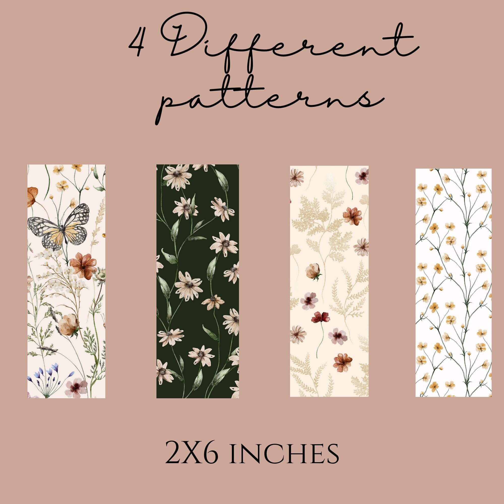 Printable Bookmarks, Digital Download, Digital Print Bookmarks ...