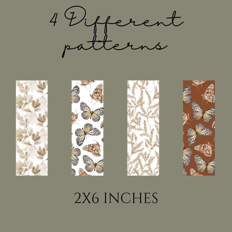 Printable Bookmarks, Digital Download, Digital Print Bookmarks ...