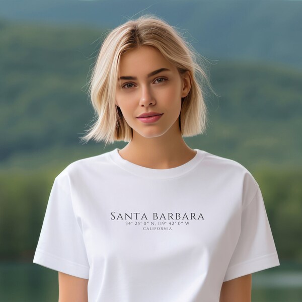 Santa Barbara Tshirt - Etsy