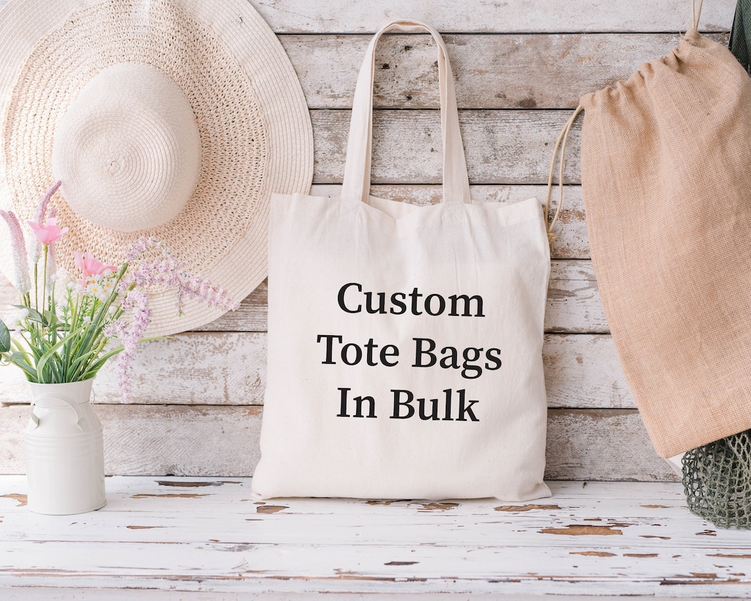 Custom Tote Bags in Bulk , Custom Text Bag, Promotional Tote Bag, Trade ...