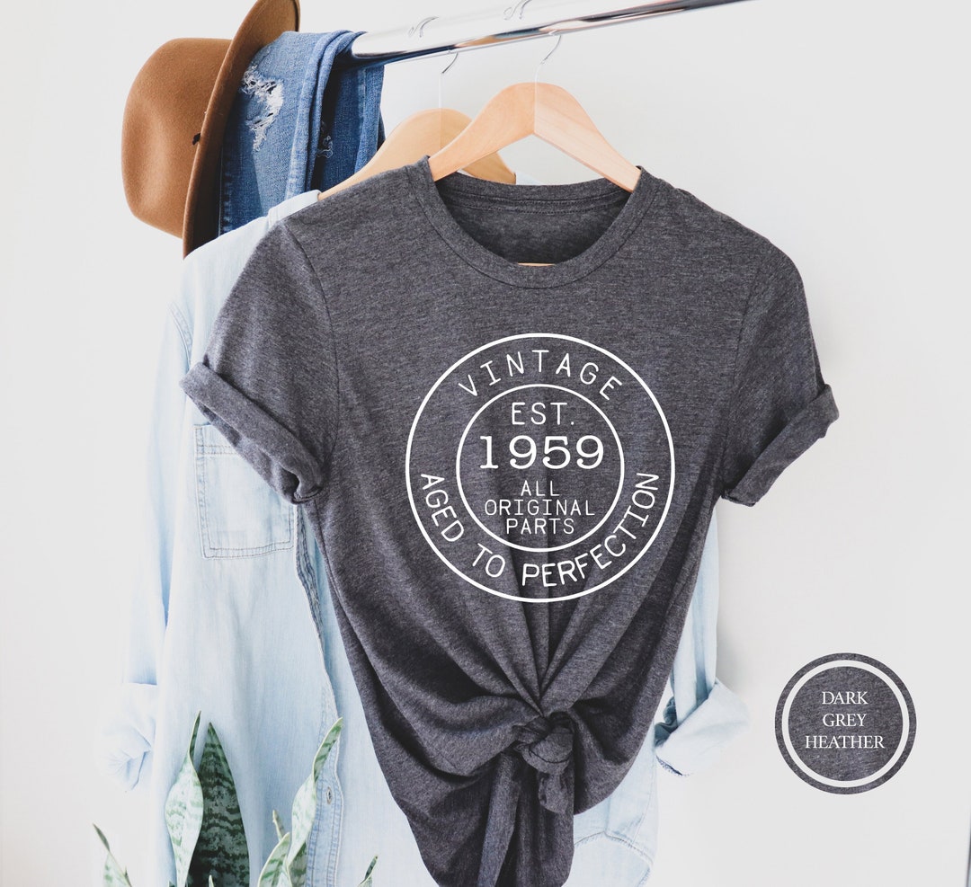 Vintage 1959, 65th Birthday T-shirt, 65th Birthday Gift, 65th Birthday ...