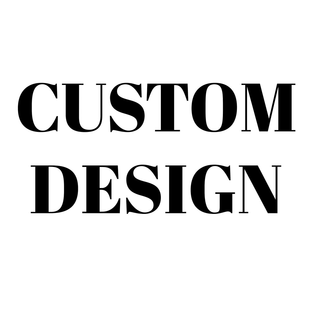 Custom Wording - Etsy