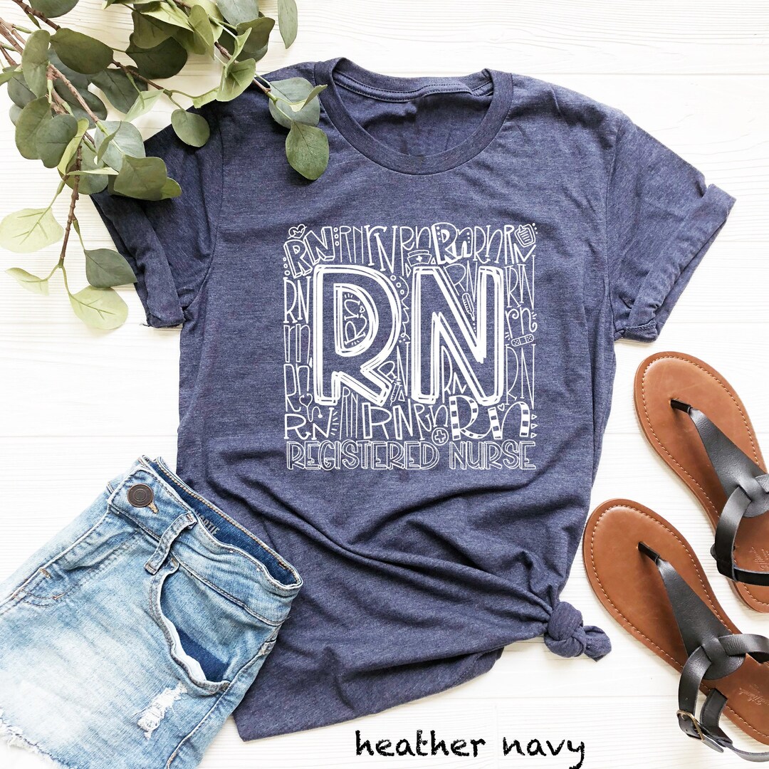 Registered Nurse T-shirt, RN Shirt for Registered Nurse, Nursing Tee ...