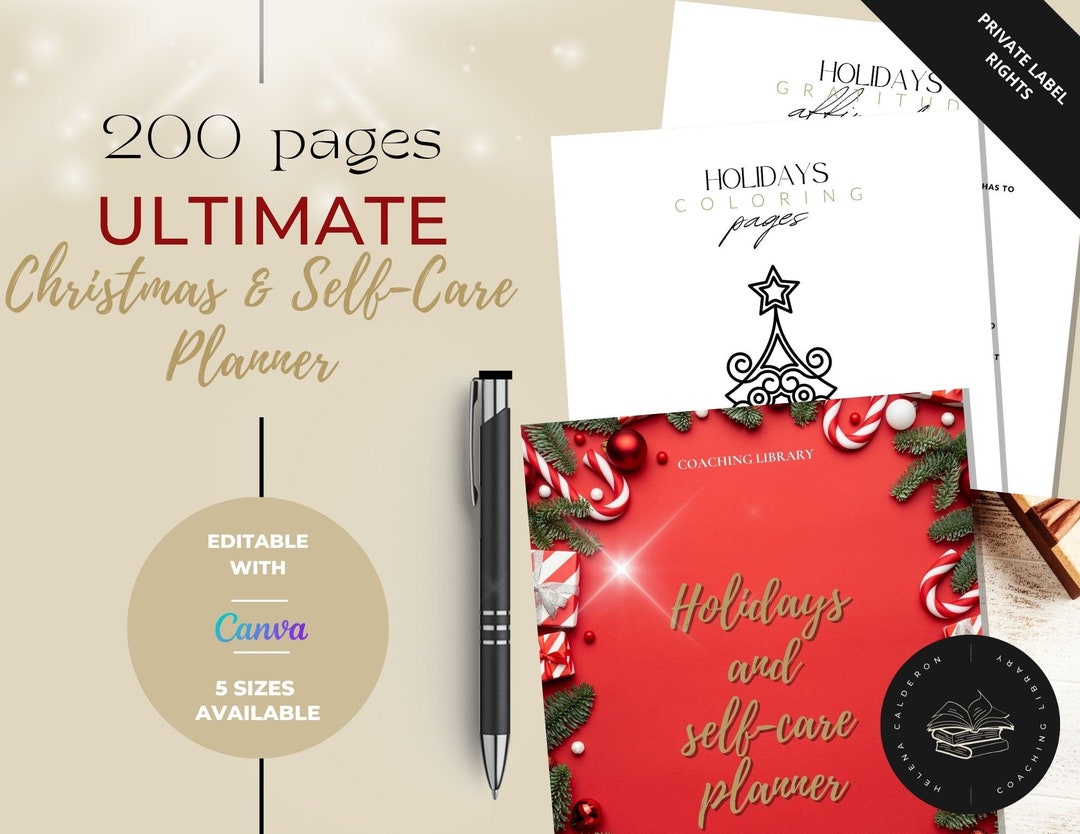 Christmas Planner Printable Holidays Kit Xmas Gift Advent Calendar ...