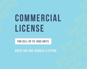 One 1 Basic Commercial Use License / Include With One - Etsy