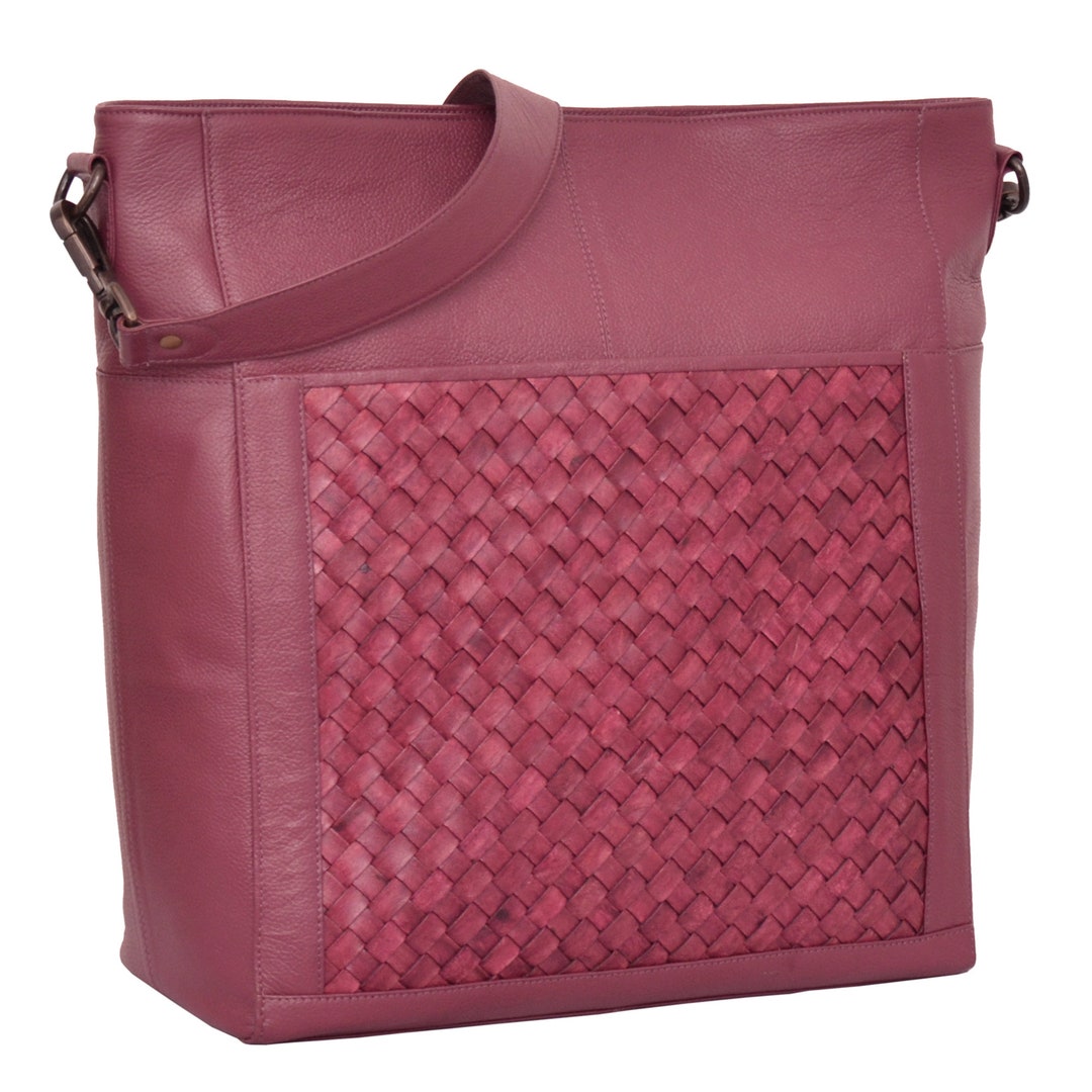 Woven Leather Woman Tote Bag, Braided Tote, Tote Bag, Shoulder Bag ...