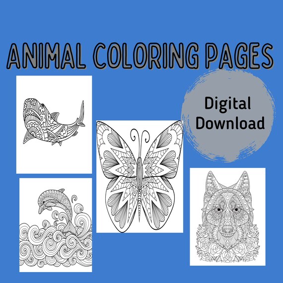 Complex Coloring Pages Of Animals