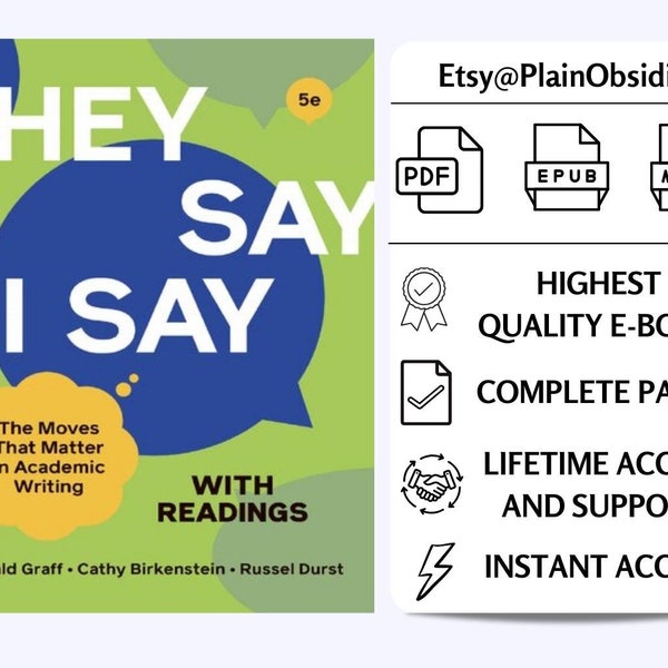 They Say 5th Edition - Etsy