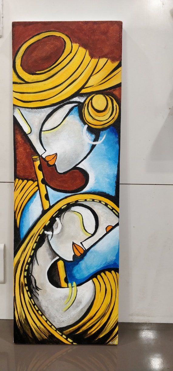 Acrylic Paintings Of Krishna