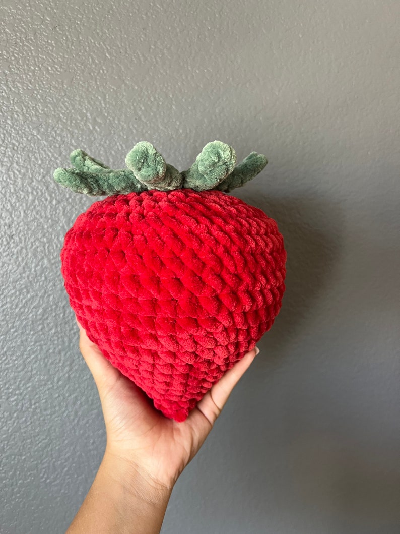 Big Strawberry Plushy - Etsy