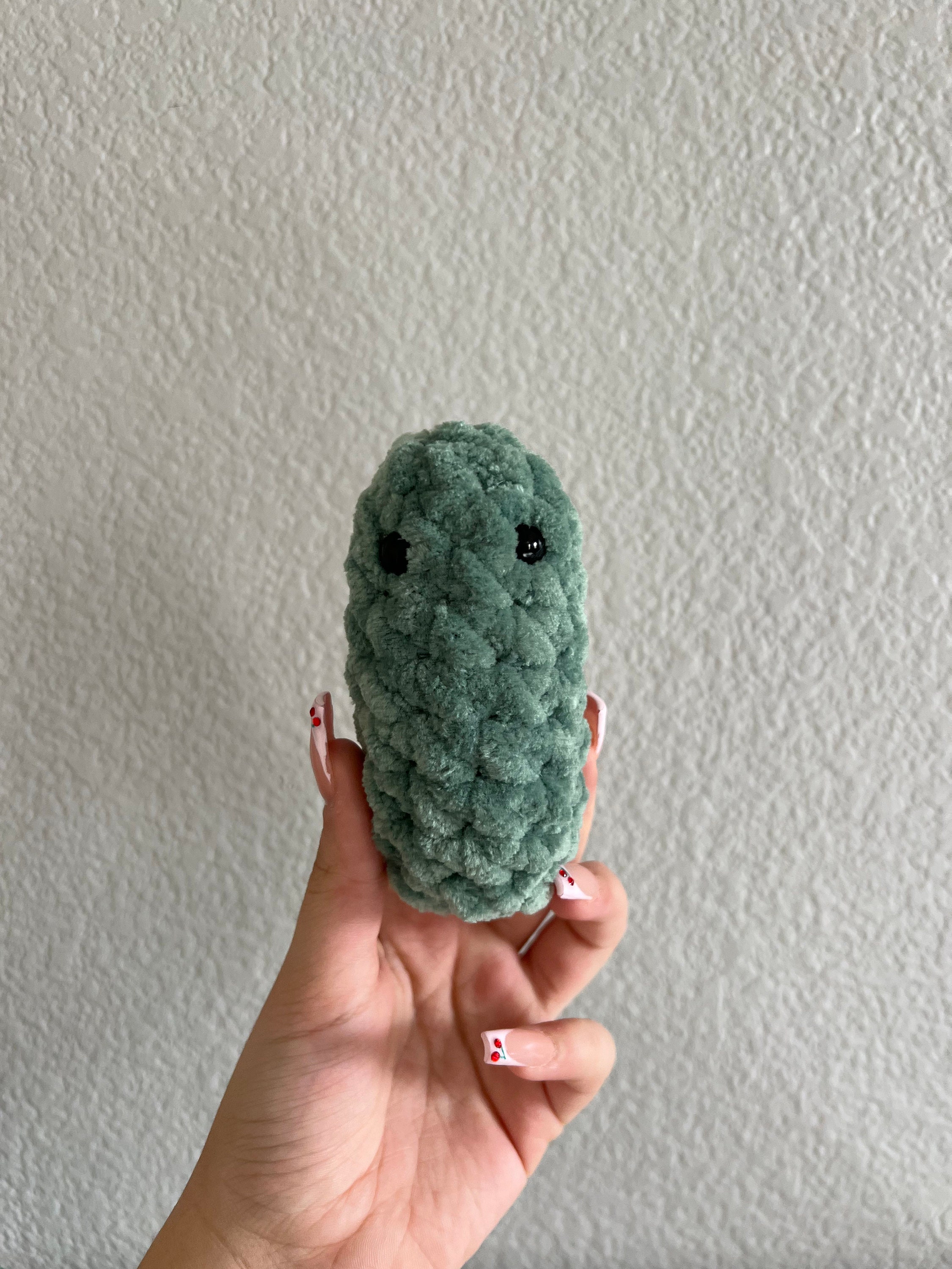 3 Different Sized Crochet Pickles | Amigurumi Plushy | Mini Pickle ...