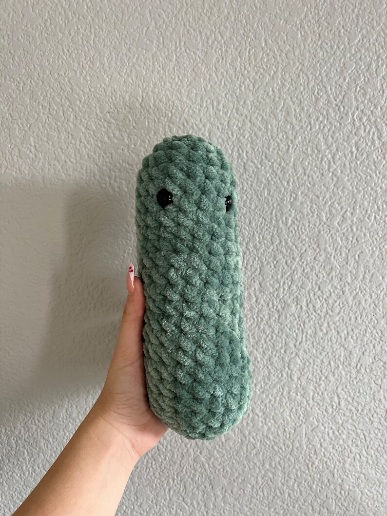 3 Different Sized Crochet Pickles | Amigurumi Plushy | Mini Pickle ...