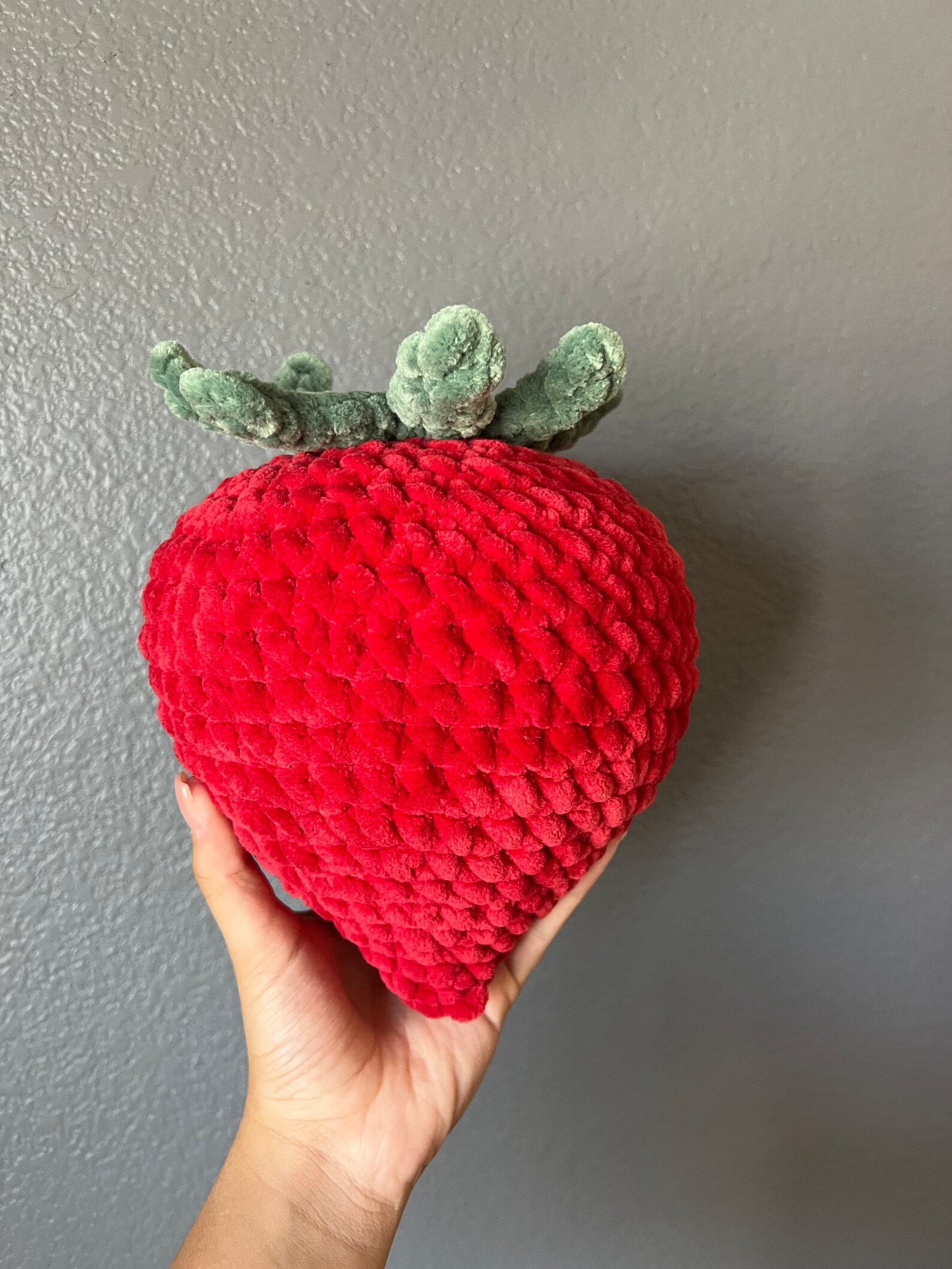 Big Strawberry Plushy - Etsy