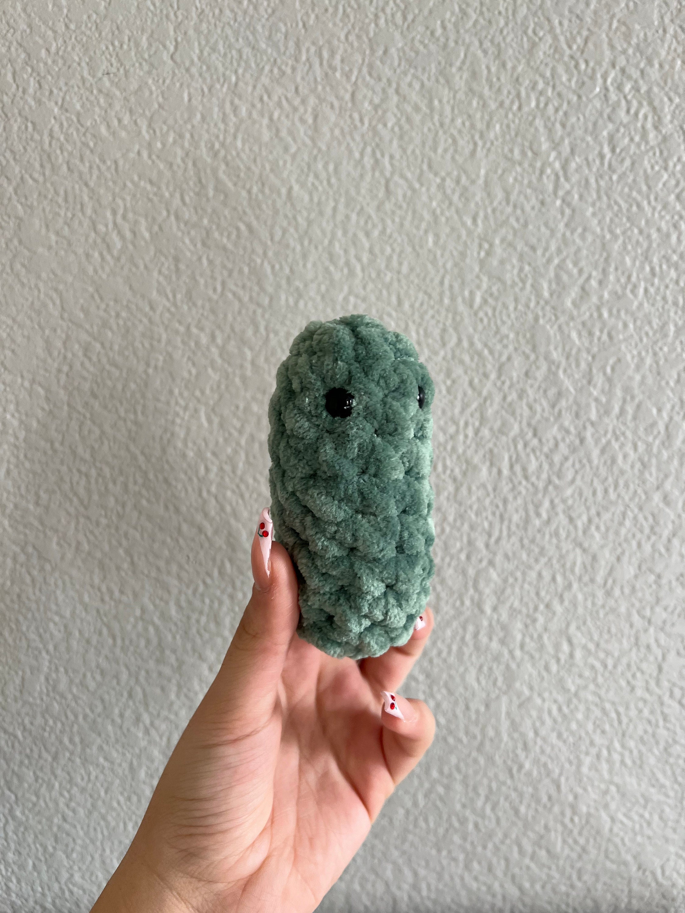 3 Different Sized Crochet Pickles Amigurumi Plushy Mini Pickle Small ...