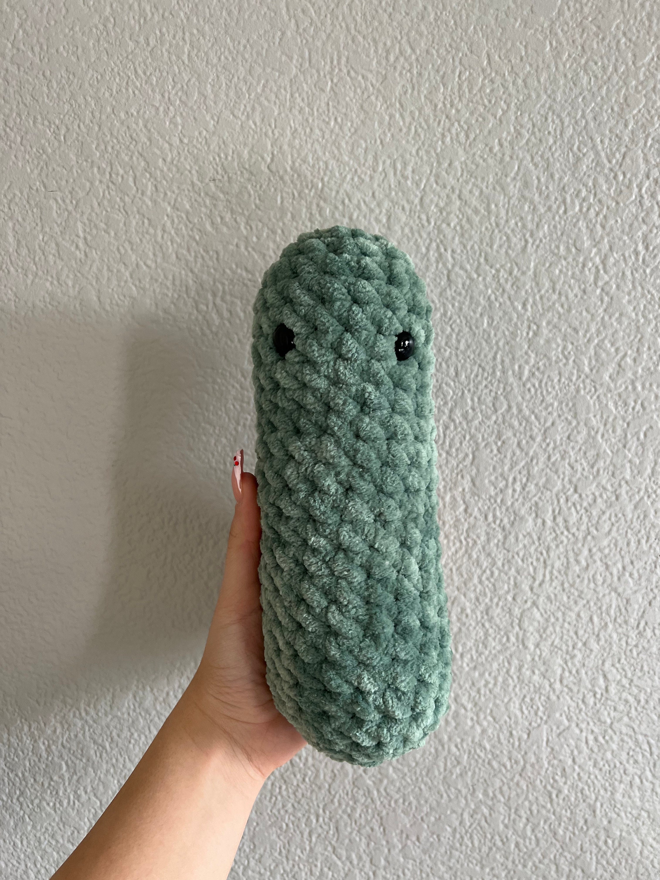 3 Different Sized Crochet Pickles | Amigurumi Plushy | Mini Pickle ...