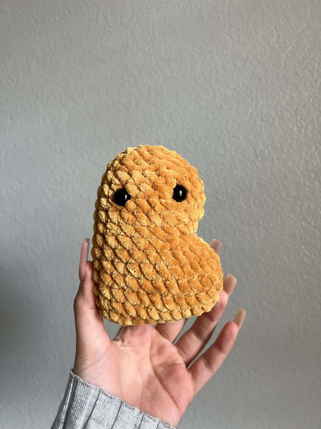 Crochet Amigurumi Chicken Nugget | Small Chicken Nugget Plushy - Etsy