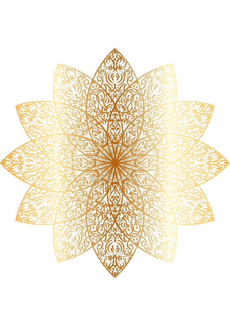 8 Pc Colour Mandala Poster Set - Etsy