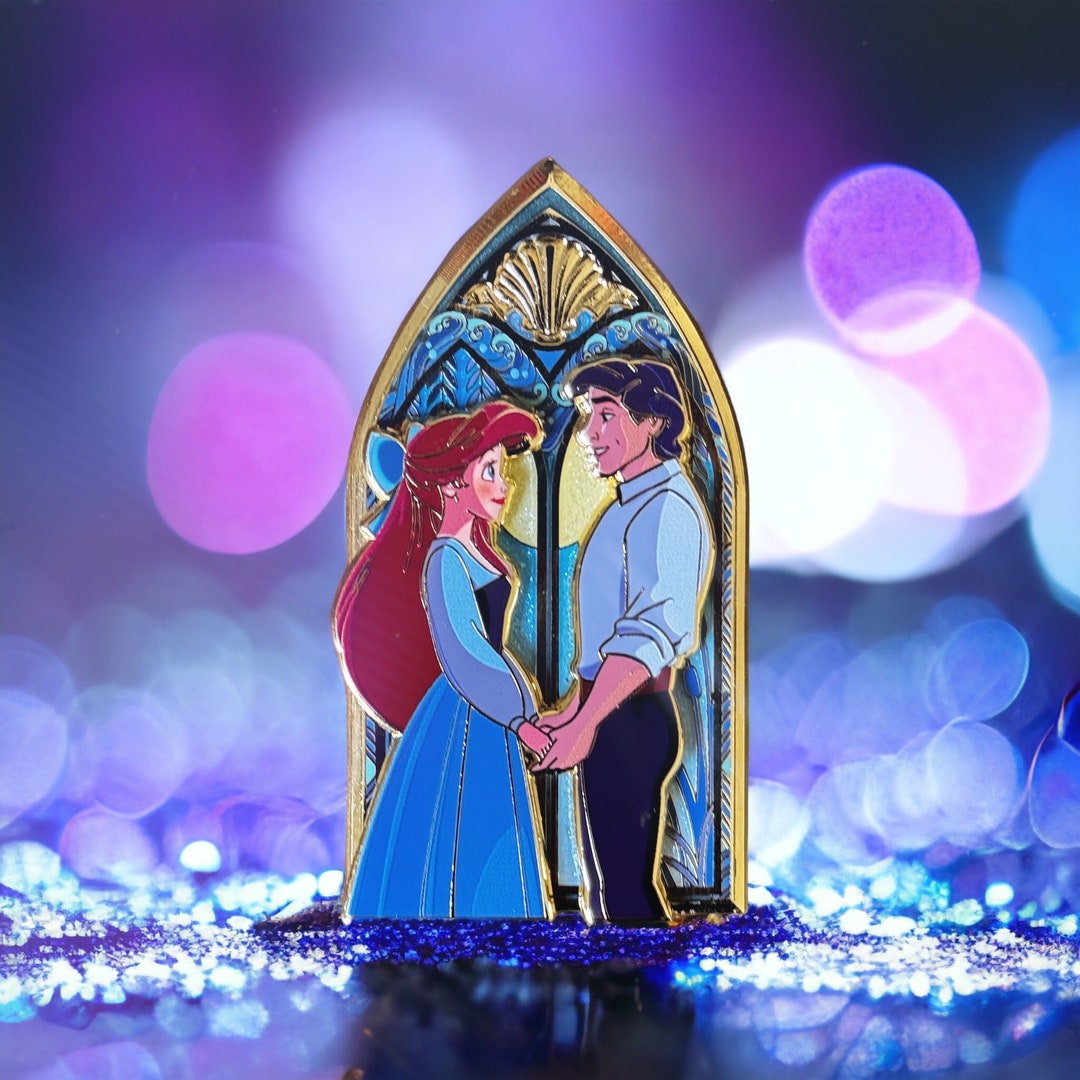 Ariel & Eric Fantasy Pin // ARCHES - Etsy