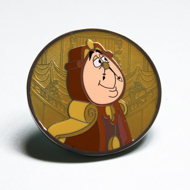 Cogsworth Enchanted Profile Fantasy Pin - Etsy